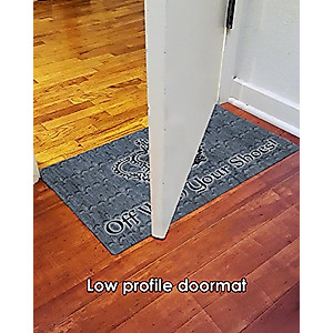 Toland Home Garden 800400 Off with Your Shoes! Funny Door Mat 18x30 Inch Queen Outdoor Doormat for Entryway Indoor Entrance