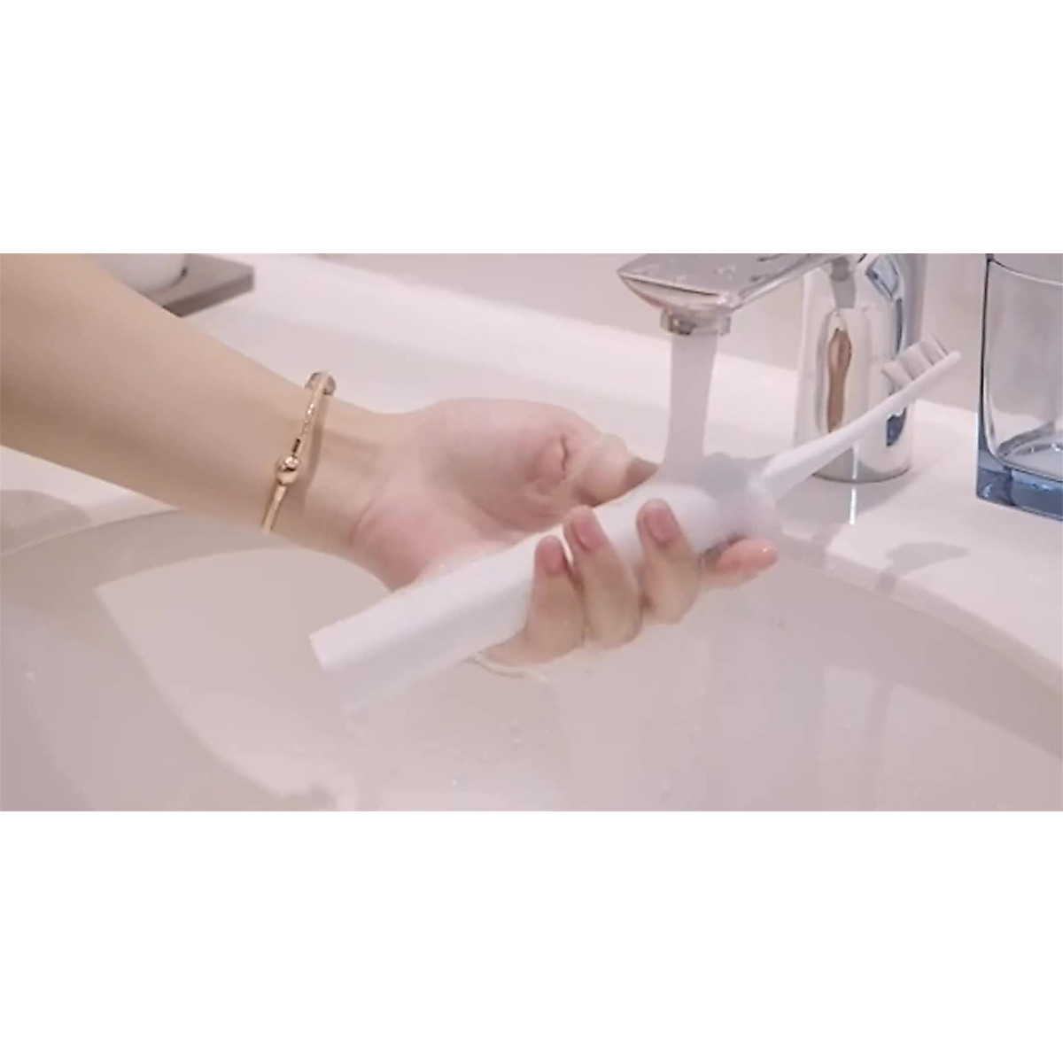 SOGUE Electric Toothbrush for Adult, 2 Heads use for 60 Days,Made with Dupont bristles Soft and Durable, 39000 VPM,IPX7