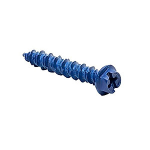 Wej-It Wej-Con Concrete Screws,1022 Heat Treated Carbon Steel, Blue R-Blocker Finish (3/16" x 1-1/4", Hex Head)