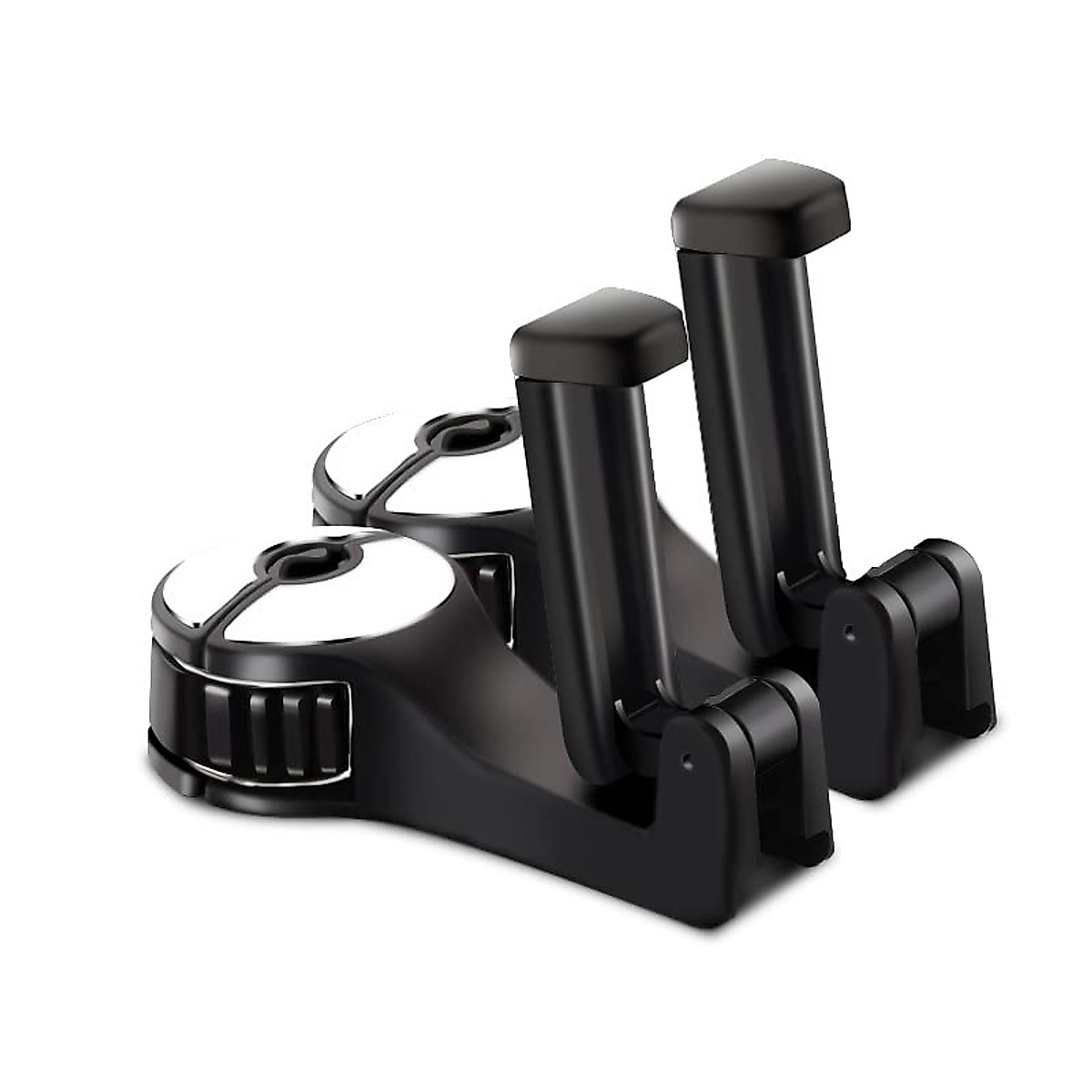 chevrom 2 Pack Car 360° Rotation Car Hook,Multifunctional Car Back Seat headrest Phone Holder,adjustable Car Seat Storage Organizer Hanger Holder Hook for Bag Purse Cloth Grocery (Silver)