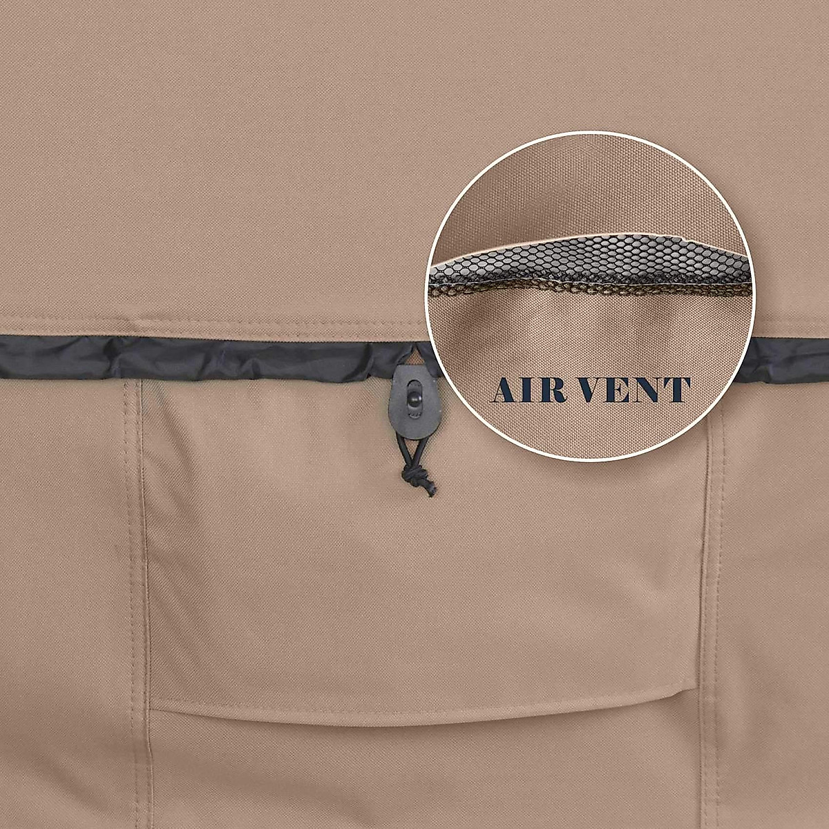 ULTCOVER Waterproof 600D Polyester Square Hot Tub Cover Outdoor SPA Covers 85 x 85 inch