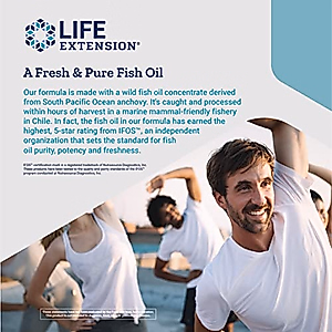 Life Extension Super Omega-3 Plus Epa/dha Fish Oil, Sesame Lignans & Olive Extract - Omega 3 Supplement - For Heart Health and Brain Support - Gluten Free, Non-GMO - 240 Easy-to-swallow Softgels