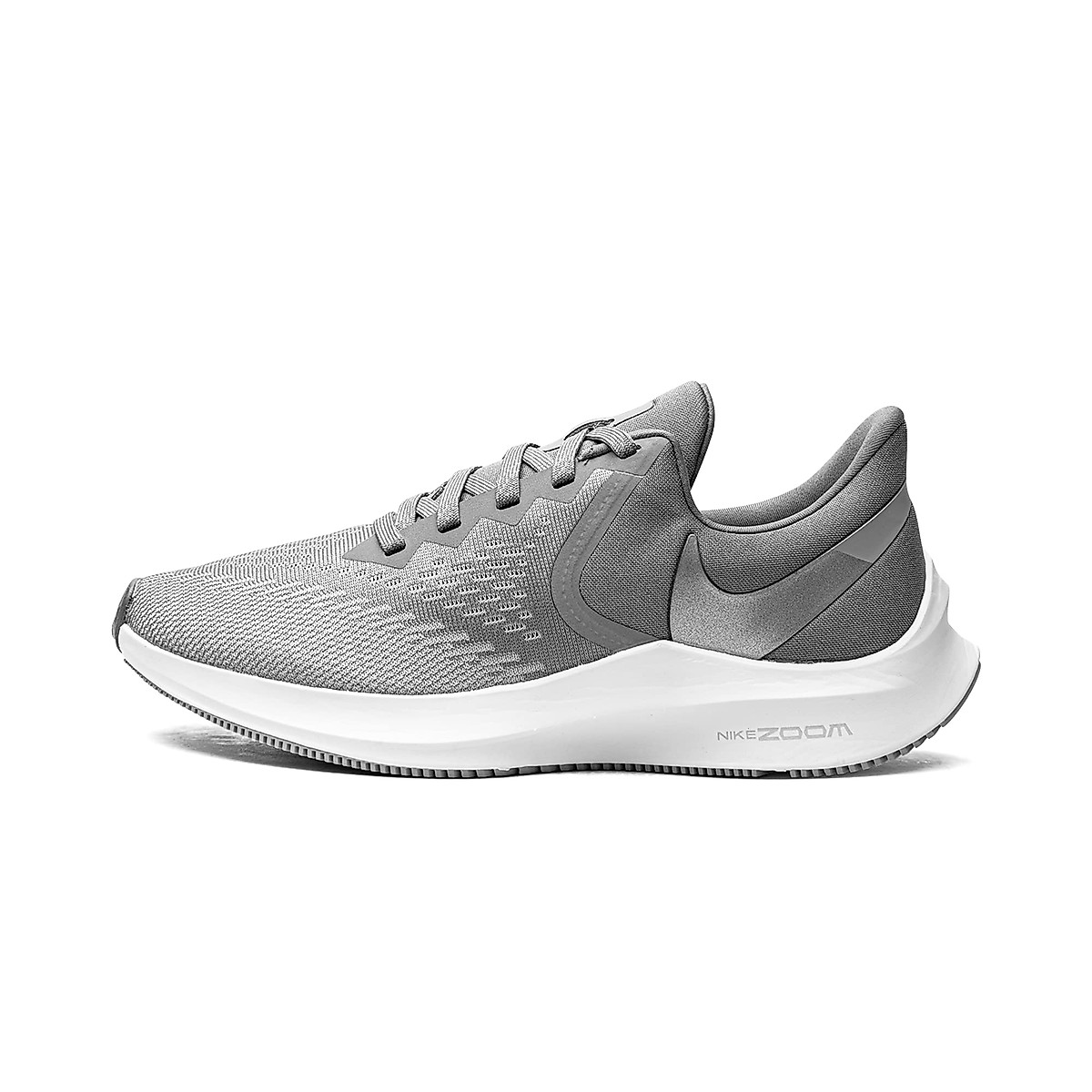 Nike Women's Zoom Winflo 6 Running Shoes, Multicolour (Cool Grey/MTLC Platinum/Wolf Grey/White 2), 7.5 US