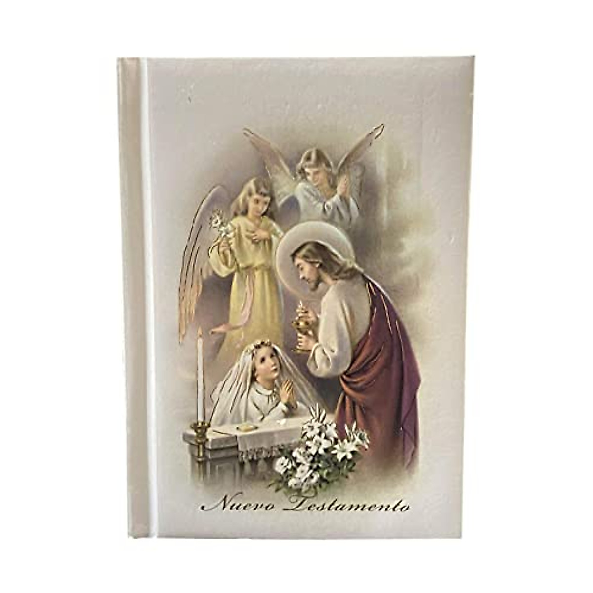Lito First Communion Candle Set for Girls - White Candle Set Kit for Holy 1st Communion with Figurine - Spanish
