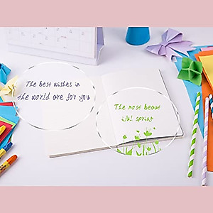 iCAGY Round Acrylic Sheet 1/8 Inch Thick 24 Inch Diameter Clear Plexiglass Sheets Circle Blanks Plastic Disc 1 Pcs