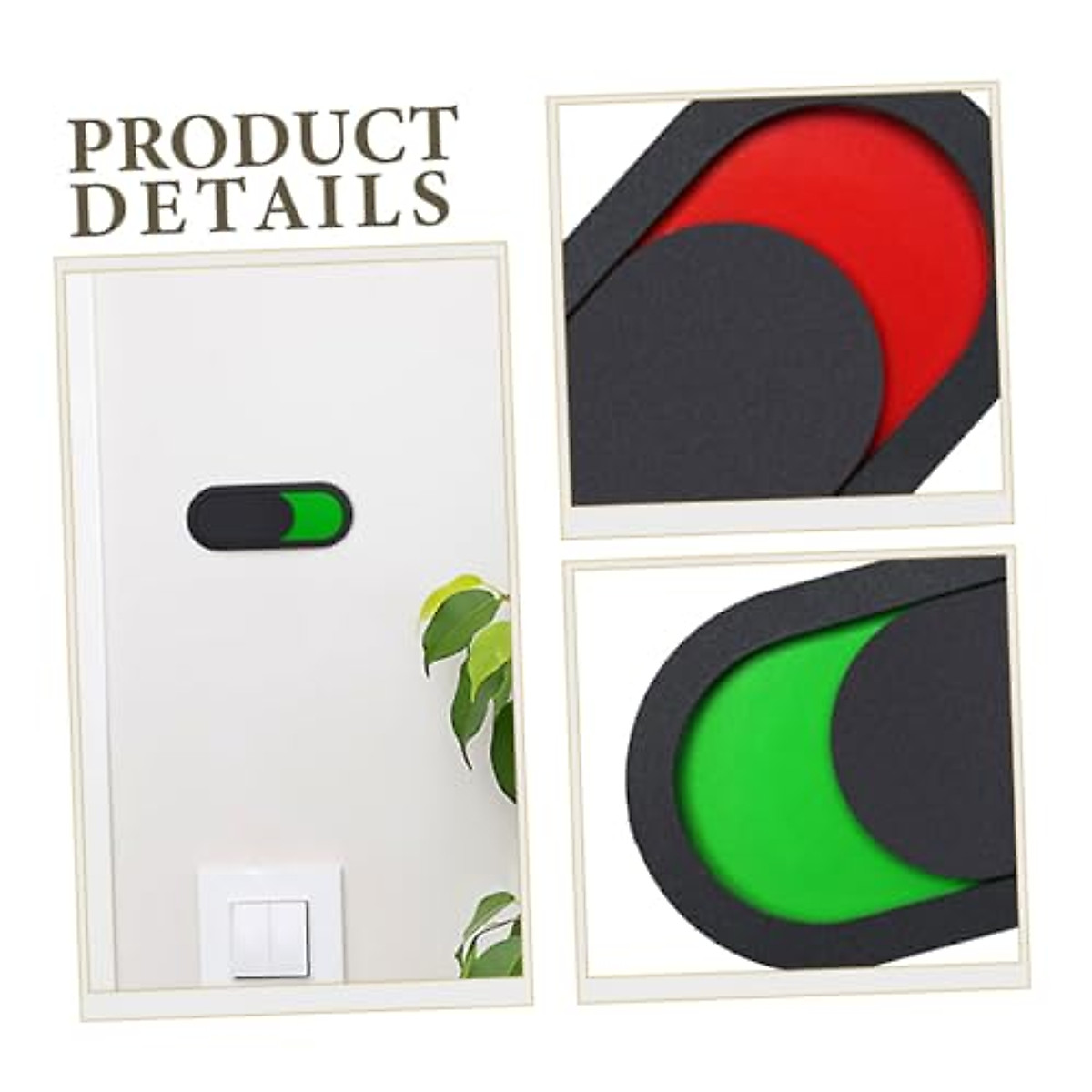 HOODANCOS 5sets Id Plate Wedding Welcome Sign Plates LED Strip Light Custom Wc Door Signs Poster Toilet Door Signs for Home Privacy Sign for Door Blank Easel Stand Easels Exit 6pcs*5