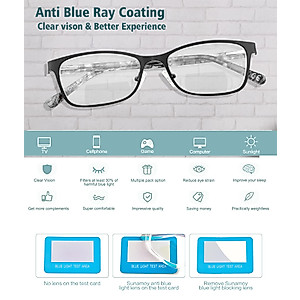 Bifocal Reading Glasses Women Cateye Blue Light Blocking Reader Stylish Clear Upper Computer Designer Small Frame Cute Ladies Cheater Red Eyeglasses Fashion Lined Metal Farsighted Spectacle +2.25