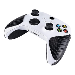 eXtremeRate PlayVital Anti-Skid Sweat-Absorbent Controller Grip for Xbox Series X/S Controller, Professional Textured Soft Rubber Pads Handle Grips for Xbox Series X/S Controller - 3D Concave