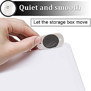 Self Adhesive Caster Wheels Mini Swivel Wheels Stainless Steel Paste Universal Wheel 360 Degree Rotation Sticky Pulley for Bins Bottom Storage Box Furniture Trash Can (8 Pieces,White)