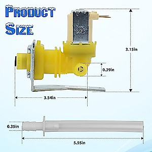 New Upgraded 000009120, 000008487, 000008483 Water Inlet Valve Compatible with IH9120 Manitowoc Ice Machine, 120V 60Hz 5W, 2 Year Warranty