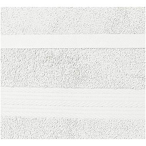 Amazon Basics Fade-Resistant Cotton Hand Towel - 6-Pack, White, 12" L x 7" W