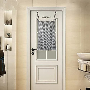 HDHYK Adjustable Space Saving Door Hanging Laundry Hamper Bag with Over Door Hooks for Dirty Laundry