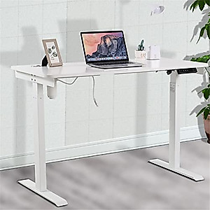 SMLJLQ Computer Desk Laptop Desk Rolling Single Electric Height Adjustable Desk for Office Home Furniture (Color : OneColor)