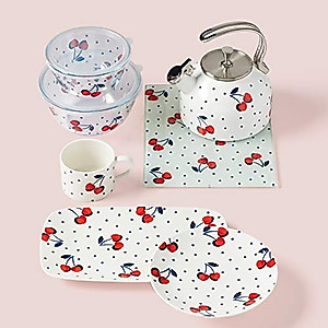 Kate Spade Vintage Cherry Dot Weekend Mug, 0.75 LB, Red