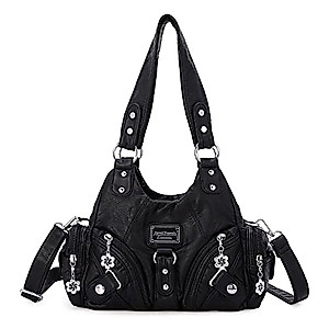 Angel Kiss Small Hobo Bags for Women Multi Pockets Purses Long Strap Handbags Adjustable Shoulder Bags for Everdayuse