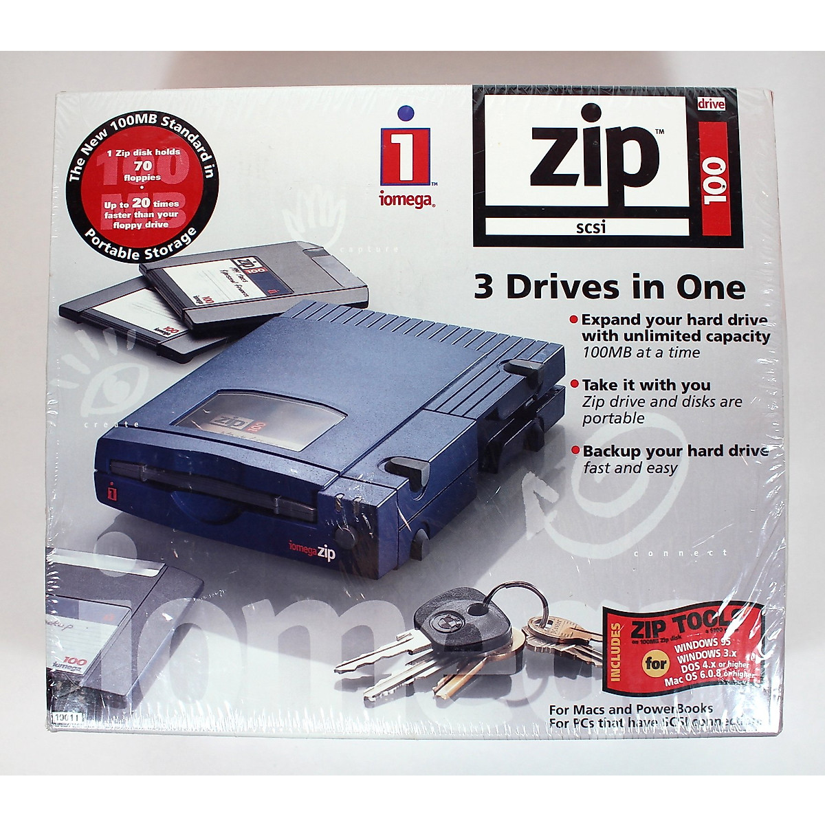 Iomega 100MB External SCSI Zip Drive