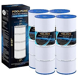 POOLPURE CX580XRE Pool Filter Replaces Hayward C580E, PA81-PAK4, Ultral-A3, Unicel C-7483, Hayward SwimClear C3020, C3025, C3030, Filbur FC-1225, FC-6425,4 X 81 sq. ft.Cartridge,L x OD: 19 5/8"x 7"