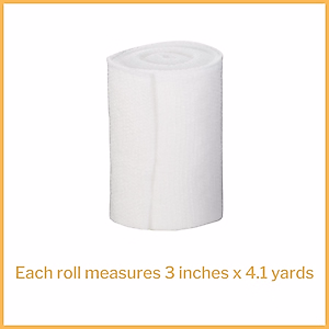 McKesson Conforming Stretch Gauze Bandages, Non-Sterile, 3 in x 4 1/10 yds, 96 Count