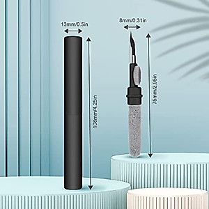 AOMIG Airpod Cleaner Kit, 3 in 1 Earbuds Cleaning kit,Phone Cleaner kit with Soft Brush for Wireless Earphones Bluetooth Headphones Charging Box Accessories, Computer, Keyboard, Camera(Black)