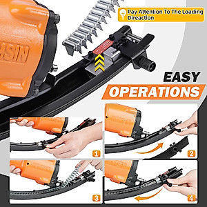 Kamsin M66S Pneumatic Lighter Clinching Clipper Air Power Clinching Gun Hartco Clipper Industrial Clip Tool Vertex Fastening Clipper Gun for Spring Mattress, Car Seat