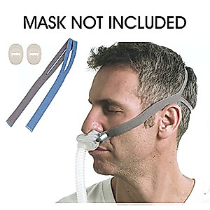 Resmed Airfit P10 Headgear Strap, Replacement CPAP Headgear Compatible with Resmed Airfit P10, 3 Elastic Straps and 6 Adjustment Clips