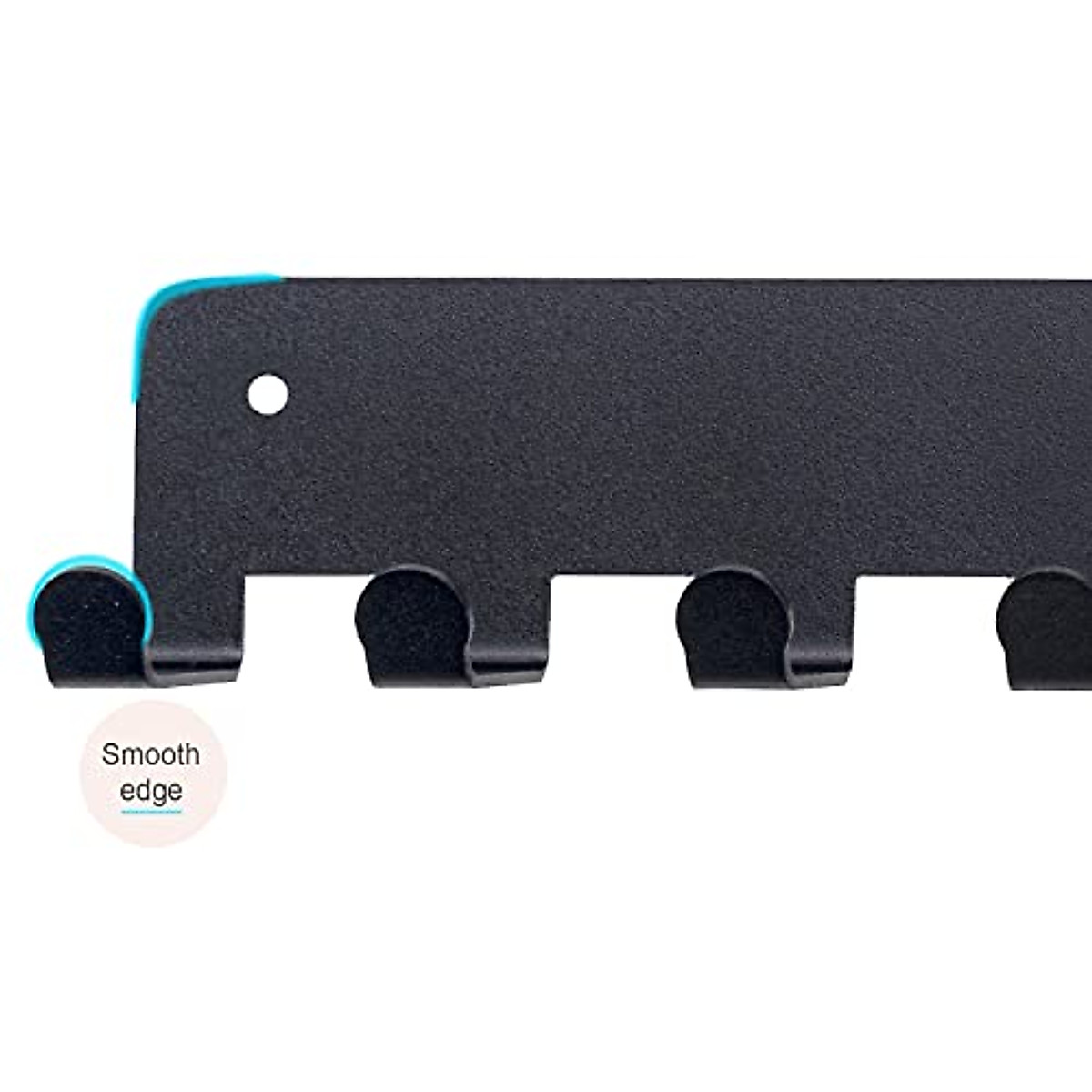 Towel Rack Holder Wall Mount – Towel Rack Hook Bathroom Space Saving and Easy to Install Towel Holder Hooks - The Perfect Addition to Your Bathroom,kichen Home Decor(Black)