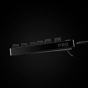 Logitech G Pro TKL Mechanical Wired Gaming Keyboard GX Blue Clicky Switch and LIGHTSYNC RGB Backlit Keys, 12 programmable F-key macros, Black - 920-009388 (Renewed)
