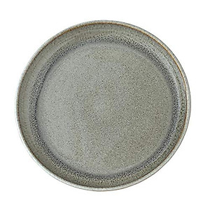 Sango Resona Moss 16-Piece Stoneware Dinnerware Set with Round Plates and Bowls, Green