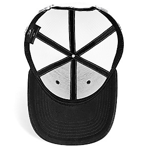 Olitarxer Black Cap Men Women Mesh Baseball Hat Embroidered Trucker Hats Youth Apparel Gifts Snapback Caps