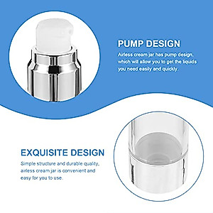 3pcs Vacuum Lotion Bottle Travel Size Bottles for Toiletries Travel Liquid Bottles Small Containers Cosmetic Jars Lotion Container Travel Jars Travel Cosmetic Containers