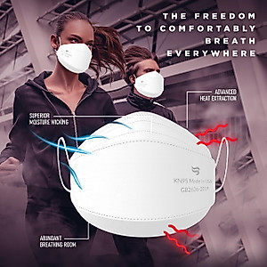 Breatheze KN95 Face Masks Made In USA FDA Registered - Disposable KN95 Mask - 3D Style White 25-pack