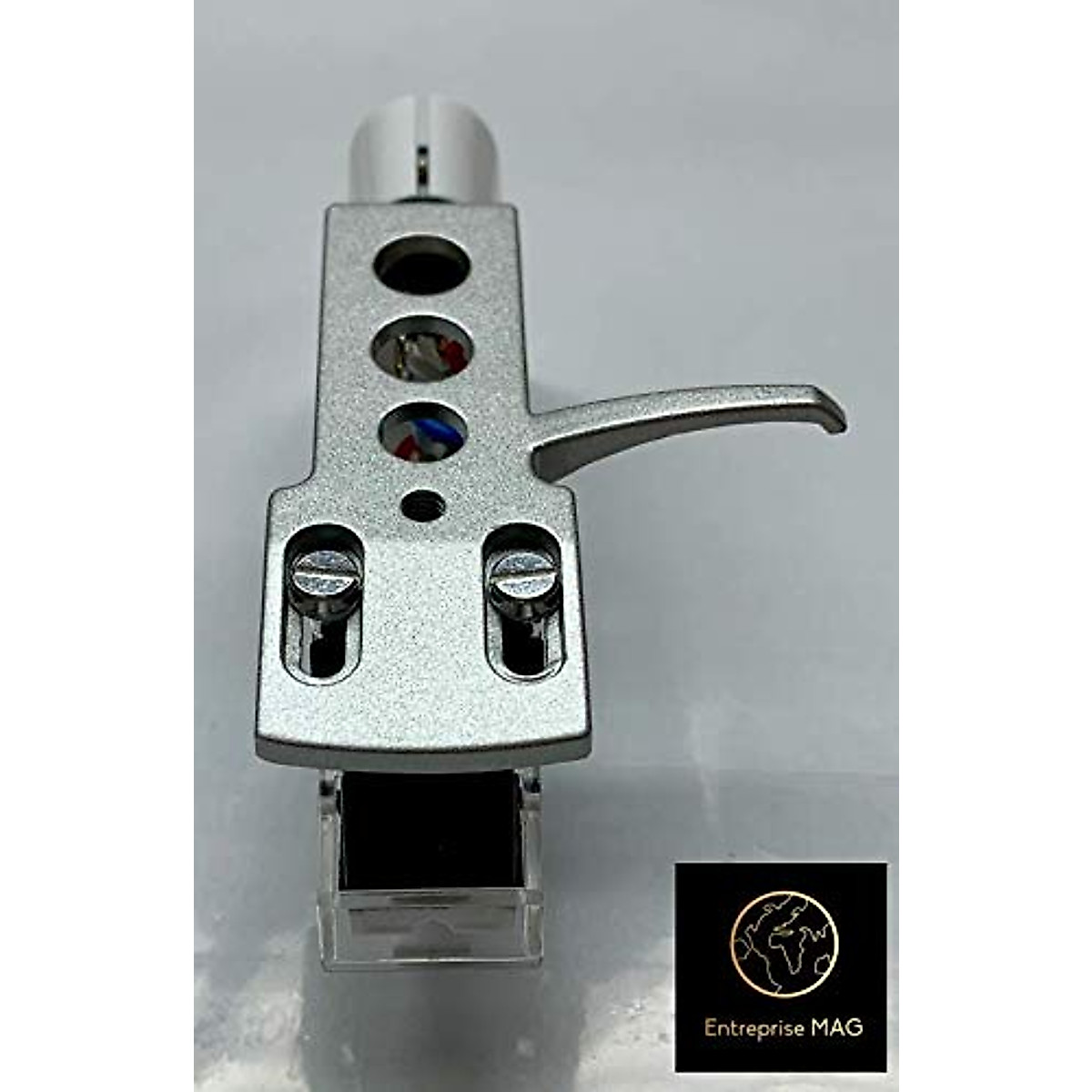 Cartridge, Stylus Needle and Silver Headshell with mounting bolts for Technics SLD3, SLD303, SLD33, SLD3K, SLD5, SLQ2, SLB303, SLH302, SL1000, SL1100, SL120, SL1650, SL1900, SL1950, SL2000, SL3310