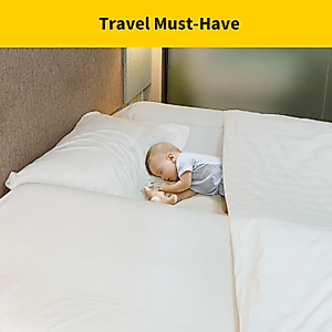 USHMA [2-Pack] Travel Bed Rails for Toddlers | Inflatable Bed Rails, Blow Up Bed Rails for Kids | Toddler Bed Guard Rail for Full, Queen, King Size Beds | Portable Bed Rail for Home, Hotel or Travel