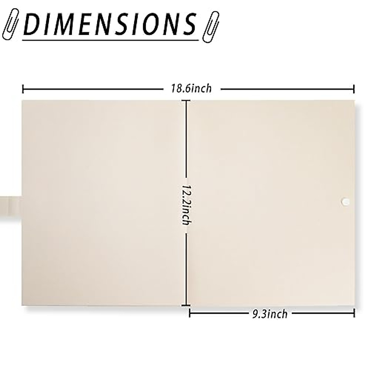 JIMEIQI File Folders Letter Size, 10 Pocket Beige Heavy Duty Document Organizer with Snap Button, Plastic Project Folders with Multi Clear Pockets for School/Home/Office/Travel