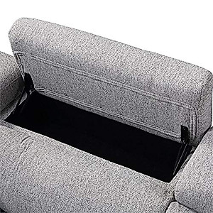 Steve Silver Isla Gray Tweed Fabric Power Reclining Sectional