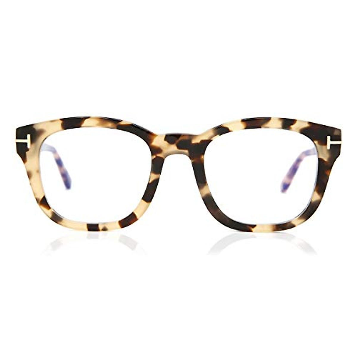 Eyeglasses Tom Ford FT 5542 -B 056 Shiny Vintage Havana, Rose Gold"t" Logo/B