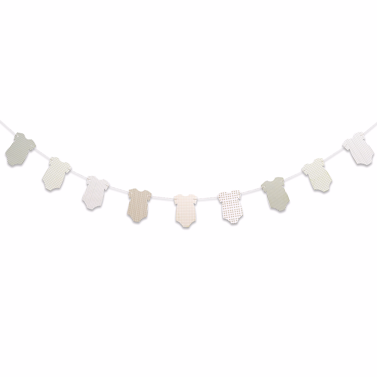 ZAIBIANHAO Baby Clothes Banner - Short Sleeve Onesies Bodysuits For Baby Shower,Bodysuits Clothesline Birthday Party Banner,Gender Reveal Neutral Party Supplies (baby clothes spot)