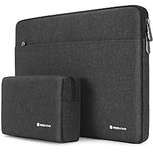 NIDOO 13-14 inch Laptop Sleeve Case Notebook Bag for 13" MacBook Air / 13.5" Surface Book 2 3 / 13.5" Surface Laptop 2 3 4 / 13.3" ThinkPad L380 L390 Yoga / 13.9" Yoga C930, Dark Grey