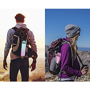 Enerbone 32 oz Drinking Water Bottle with Times to Drink and Straw, Motivational with Carrying Strap, Leakproof BPA & Toxic Free, Ensure You Drink Enough Water for Fitness Gym Outdoor