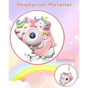 Kids Camera for 3-8 Years Old Toddlers Childrens Boys Girls Selfie Camera 20.0 MP HD 1080P IPS Screen Dual Digital Toy Camera for Kids Christmas Birthday Gifts