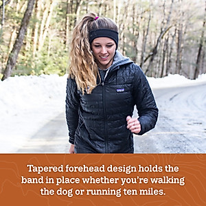 Turtle Fur Double-Layer Bang Band, Chelonia 150 Fleece Headband,Black,One Size