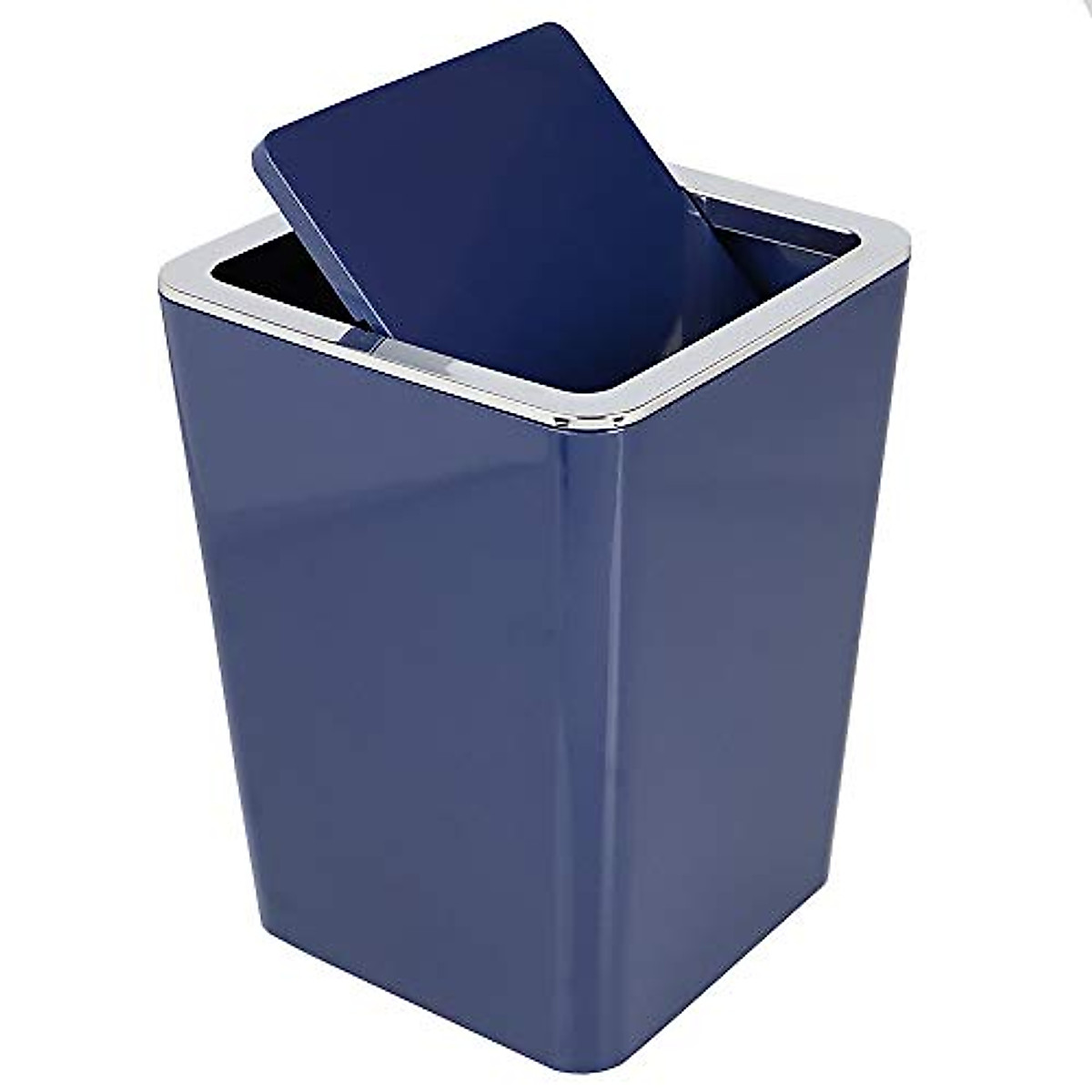 Home Basics WB35005 Waste Bin, 3 Lt, Navy 3 Liter