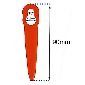 RESYO 40pcs Lawn Mower Blade Plastic Cutter for Grass Trimmer Brushcutter Replacement Compatible with STIHL 45 Cordless Strimmer Garden Tool xiaolu