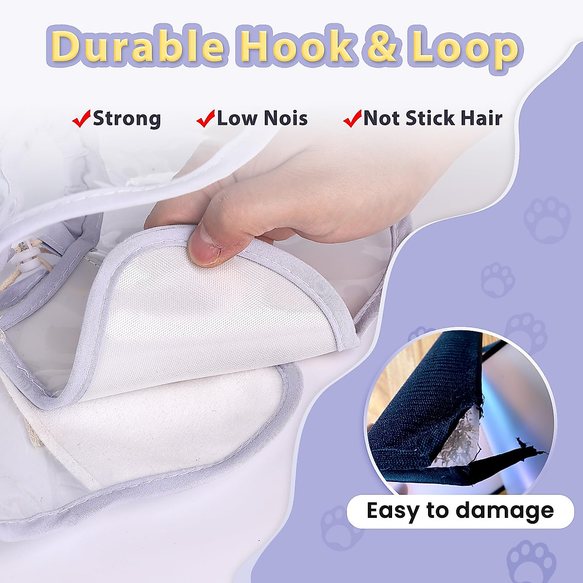 Cat Cone, Cat Cones Alternative to Stop Licking and Scratching, Soft Cone for Cats After Surgery with Drawstrings, Comfortable Pet Cones for Cats to Recovery Wound