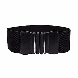 VOCHIC Wide Elastic Plus Size Dress Belt for Women Waist Belts Stretch Waistband