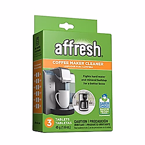 Affresh Coffee Maker Cleaner, Works with Multi-cup and Single-serve Brewers, 3 Tablets