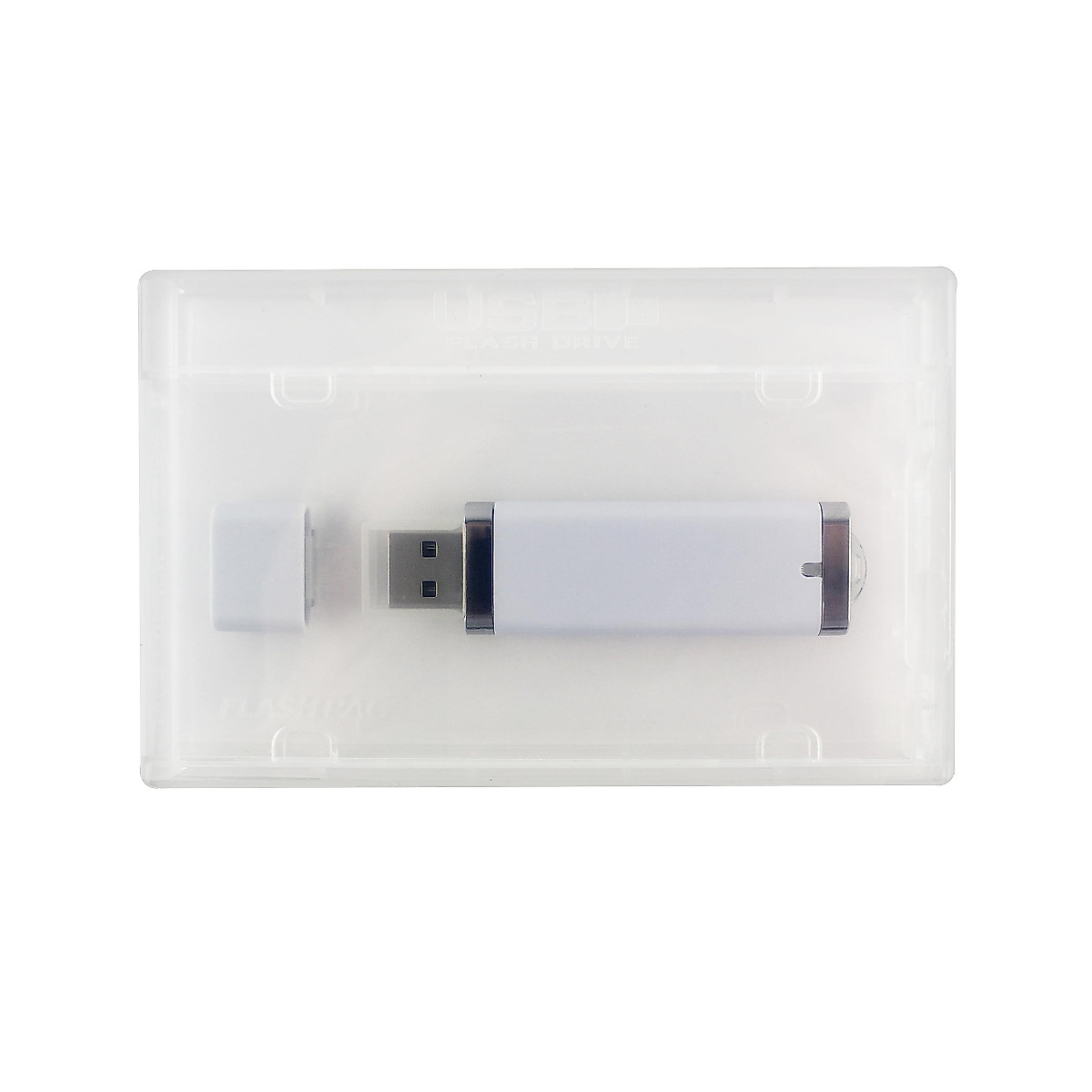 Mini Flash Pac® USB Flash Drive Case Super Clear - 25 Pack
