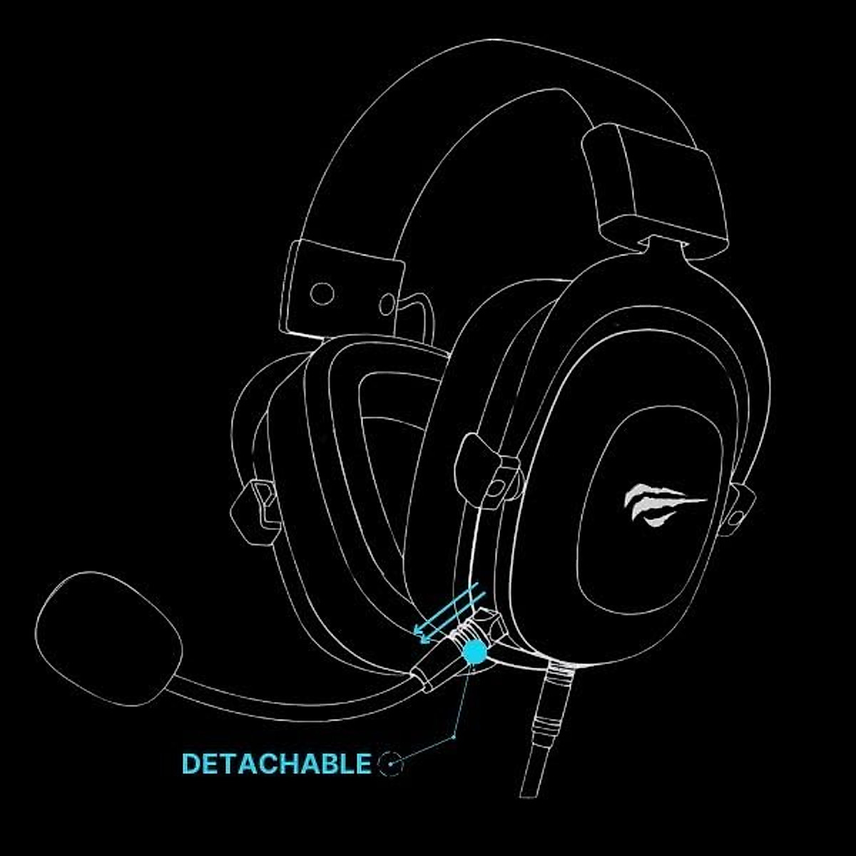 havit H2002U Pro: Wired Gaming Headset PS4, PS5, PC, for an immersive sound experience