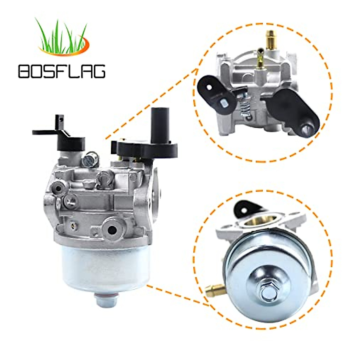BOSFLAG 801396 Carburetor Replaces Tecumseh 801233, 801255 for Toro CCR 3650 Carburetor, Toro CCR 2450 Carburetor, Toro 726 TE, CCR 2400, CCR2450GTS, CCR 2500, CCR 3000, CCR 3600, CCR3650 Snowthrowers