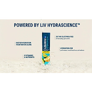Liquid I.V.® Hydration Multiplier® - Golden Cherry - Hydration Powder Packets | Electrolyte Powder Drink Mix | Convenient Single-Serving Sticks | Non-GMO | 1 Pack (16 Servings)